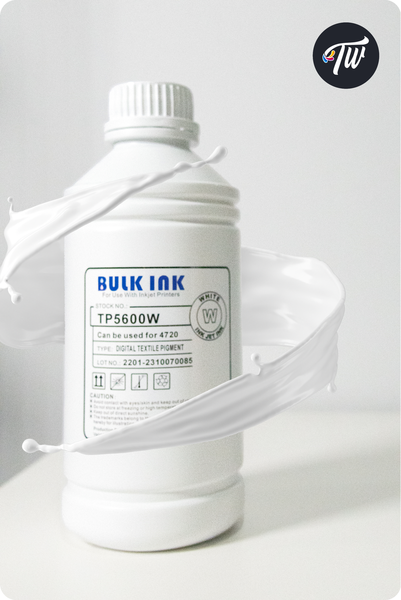 DTF White Premium Ink Direct Film InkBank💧5600W For Wide-Format Epson ...